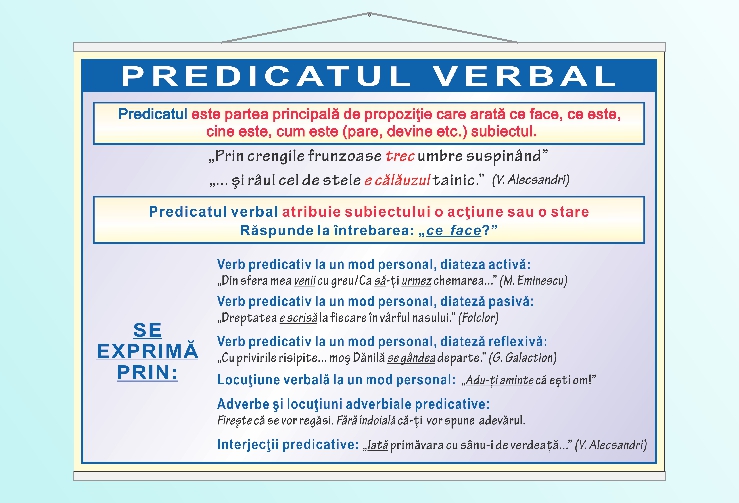 Predicatul verbal - 70x100 | My Website